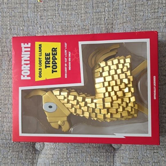 FORTNITE | Holiday | Fortnite Gold Loot Llama Tree Topper | Poshmark